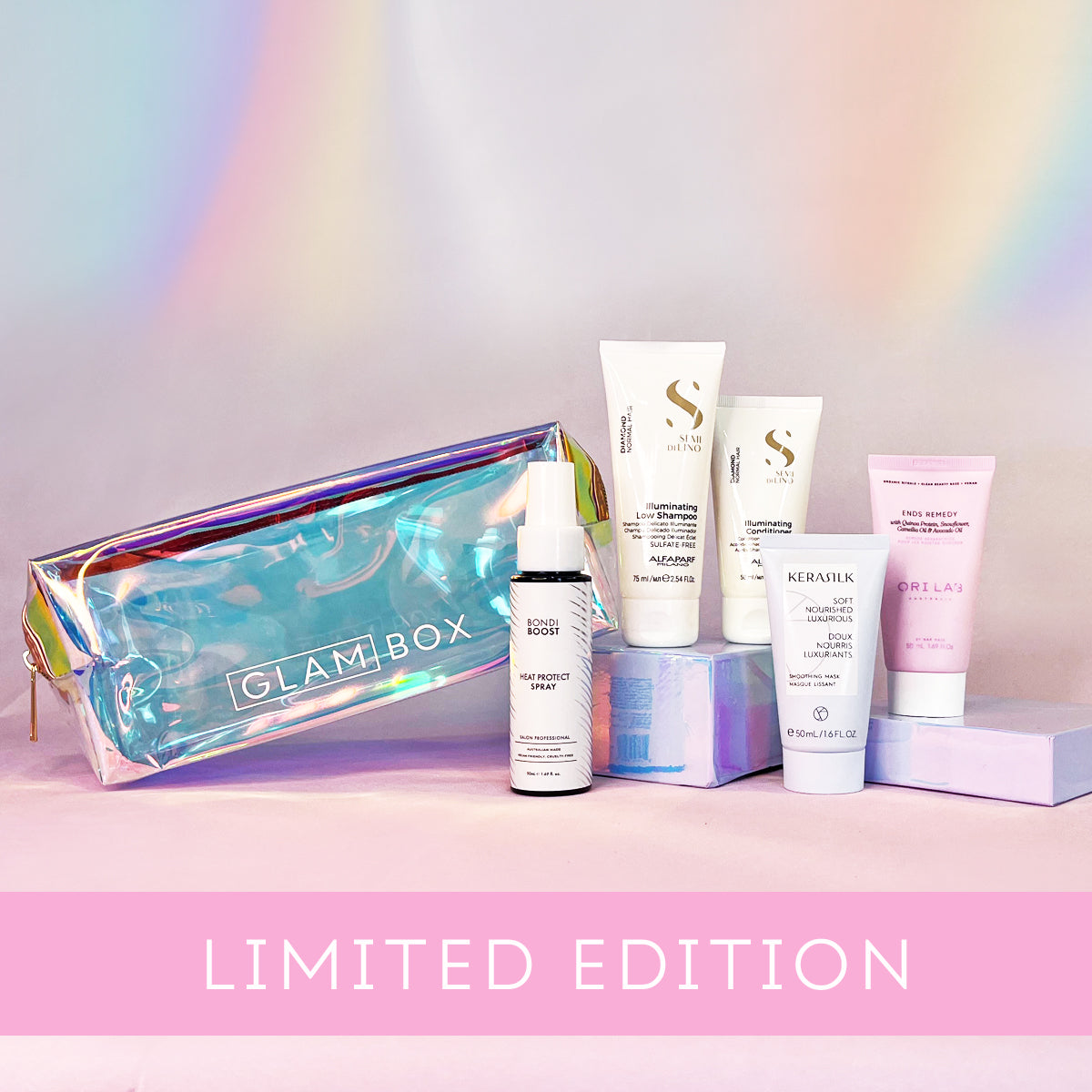 Glam Box Happy Hair-lidays 6 Piece Travel Essentials Kit - LIMITED EDI