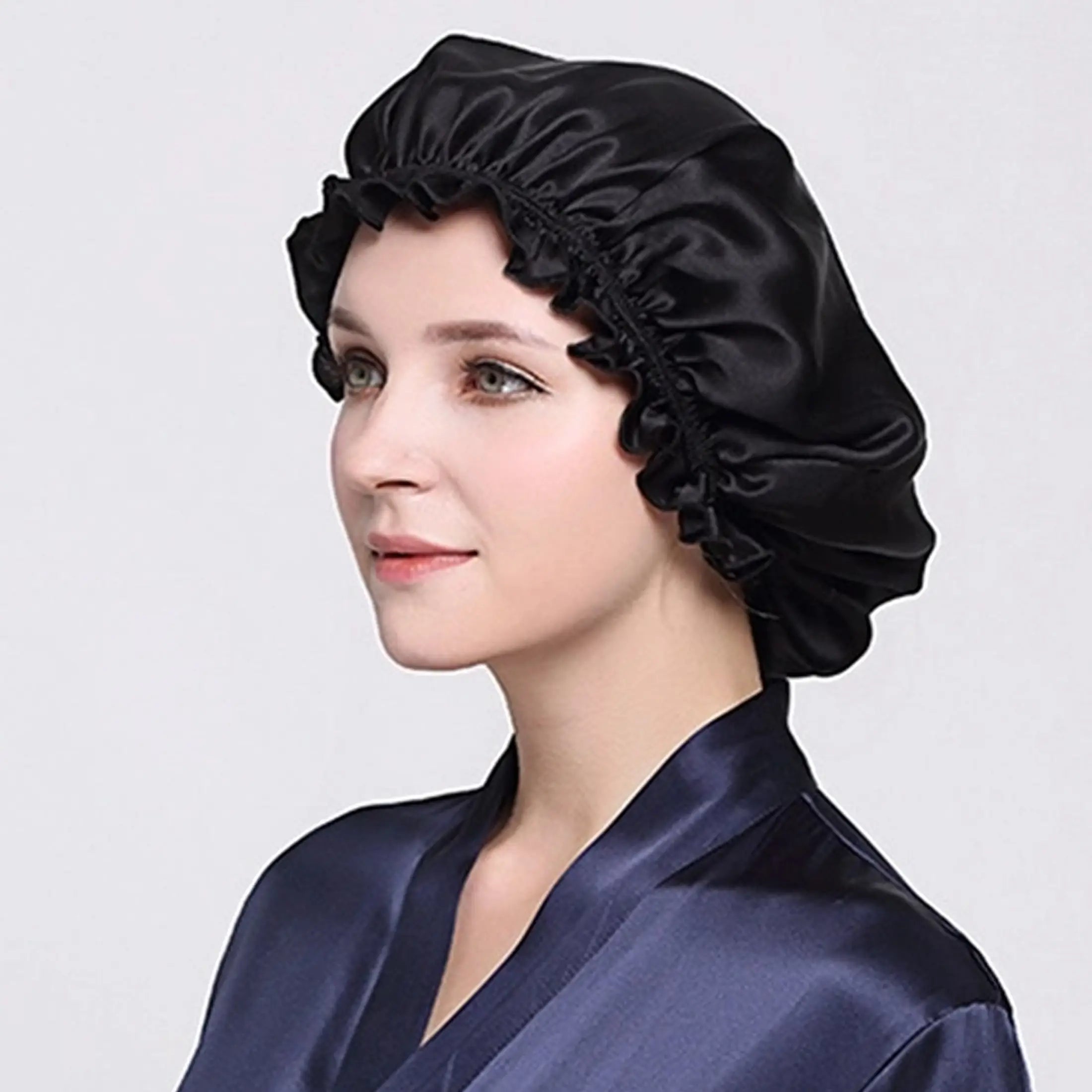 Pump Silk Sleep Cap Black – Glam Box